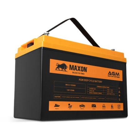 Maxon AGM Heavy Duty Battery MX12-135XHD - Maxon Deep Cycle Batteries